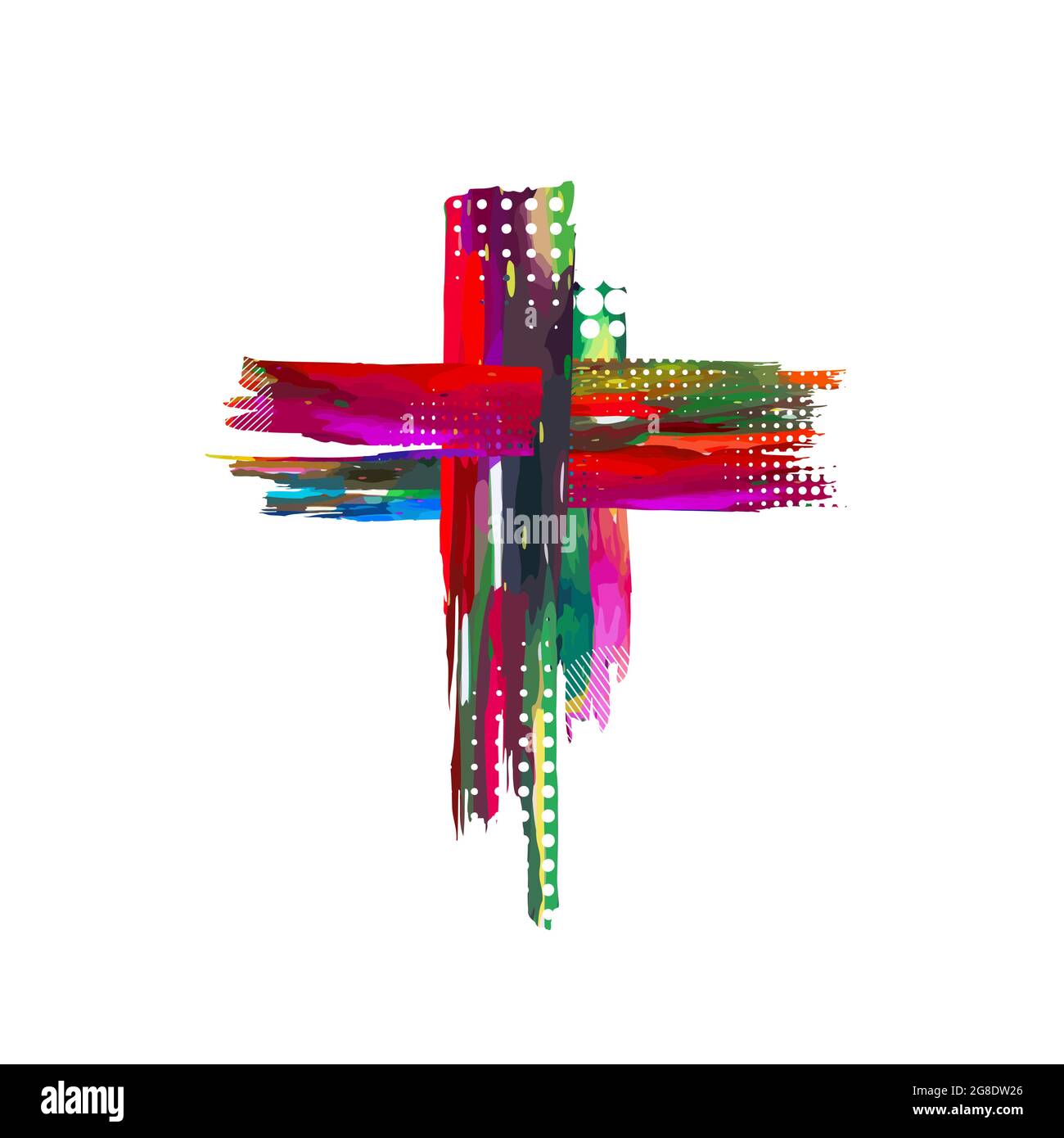 Colorful Crosses Clipart
