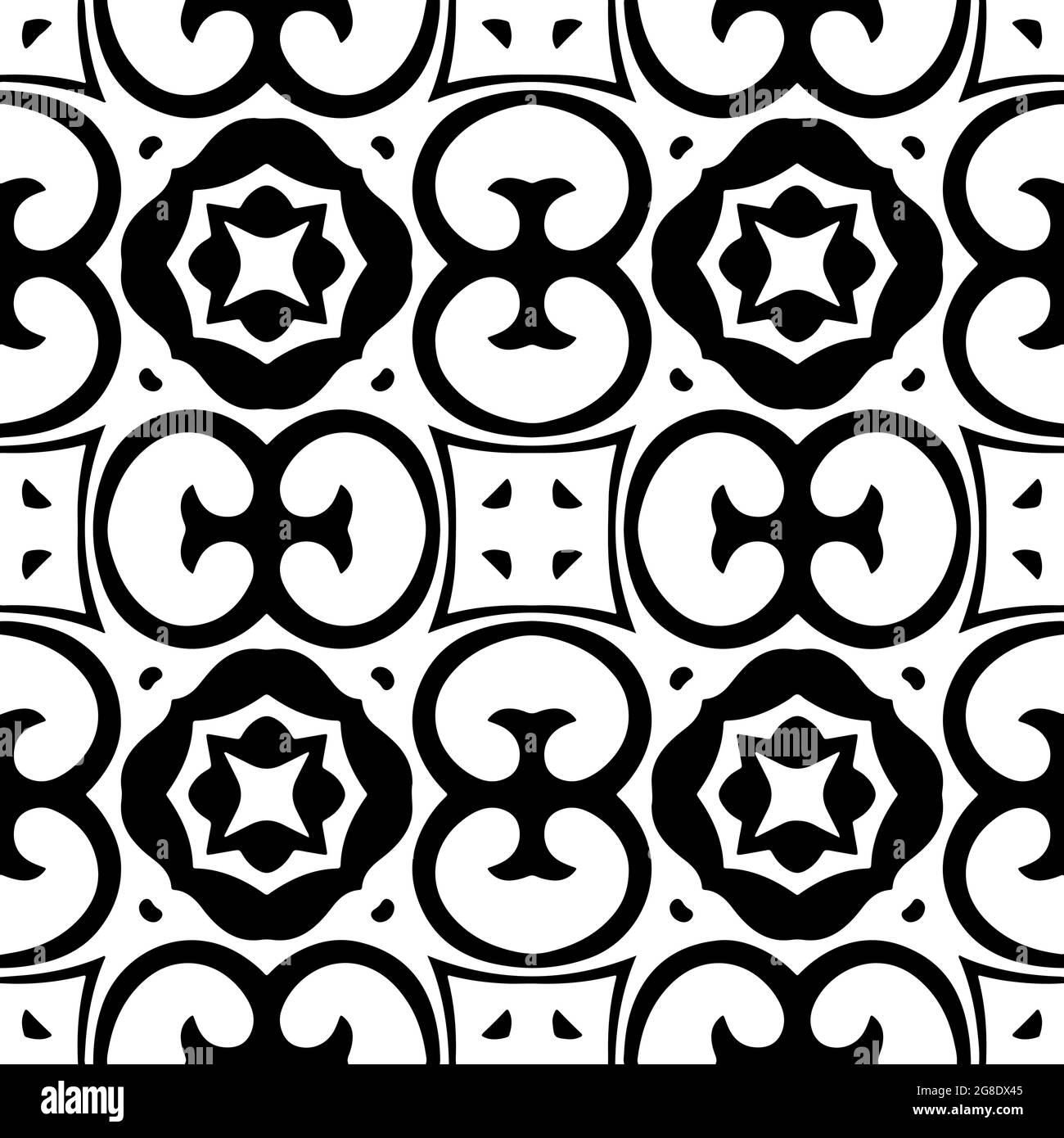 floral seamless pattern background.Geometric ornament for wallpapers ...