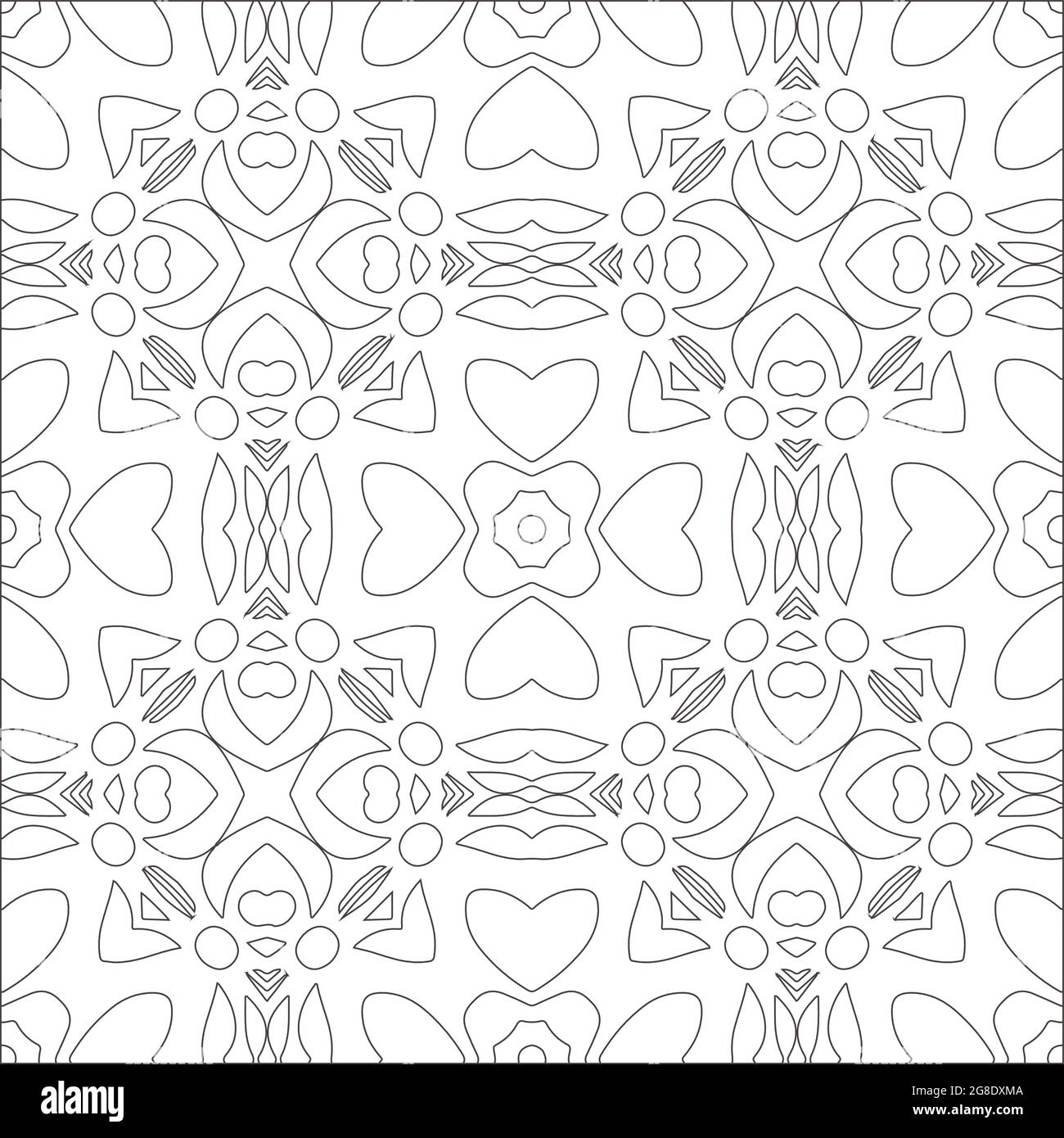Vector geometric pattern. Black and white pattern Stock Vector Image ...