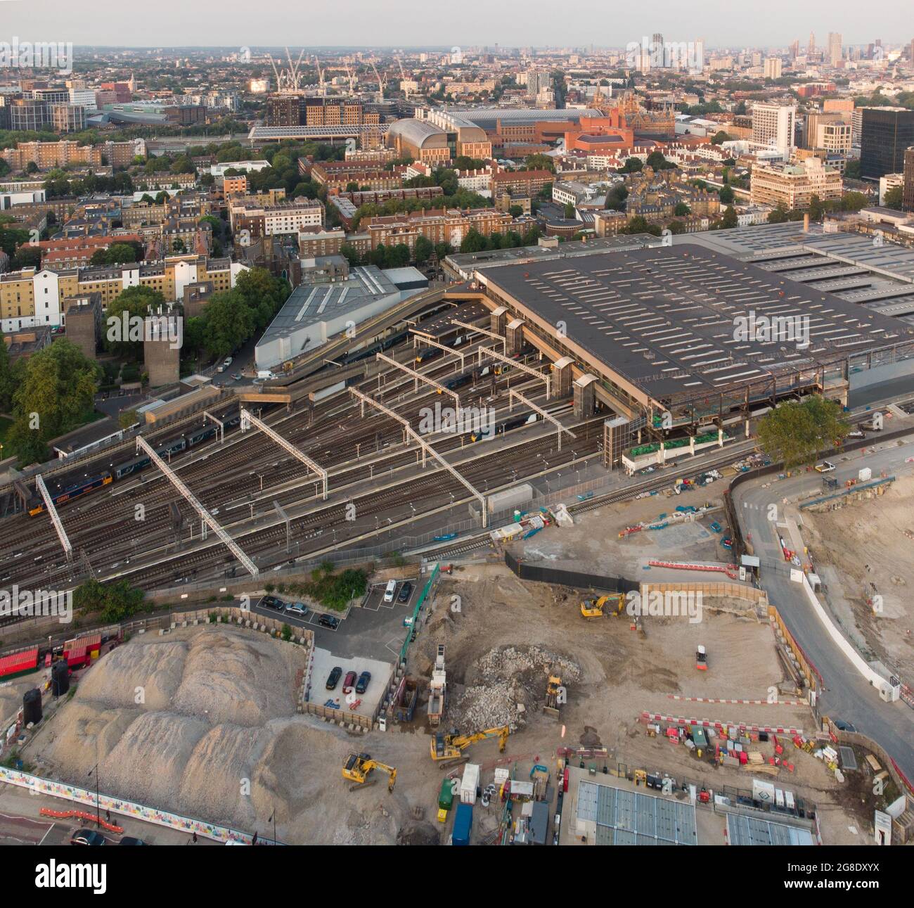 Hs2 euston aerial hi-res stock photography and images - Alamy