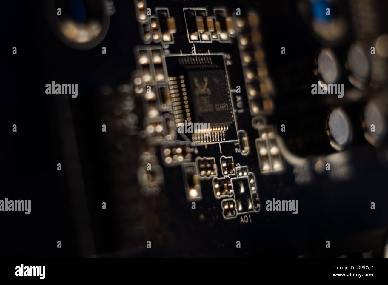 Closeup shot of the inner parts of a computer Stock Photo - Alamy