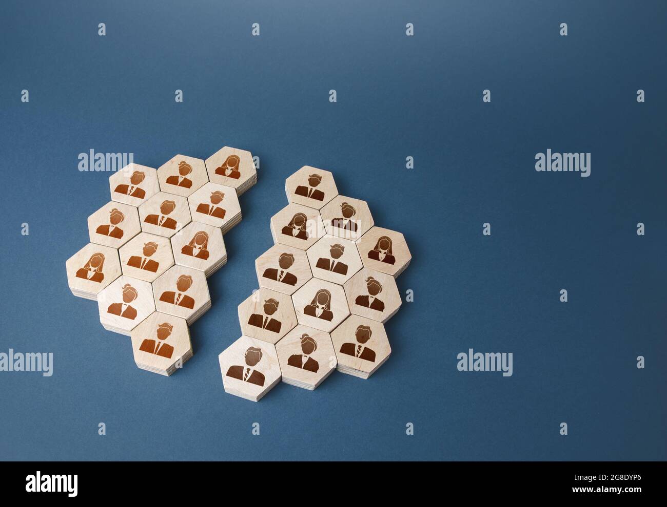 Two groups of people divided hi-res stock photography and images - Alamy