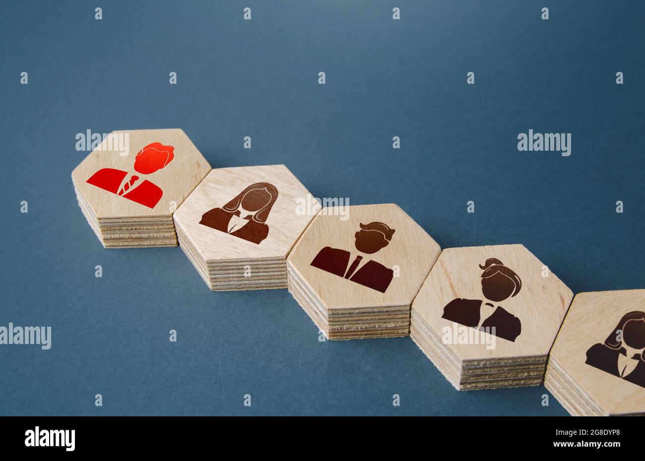 Leader at the head of the team. Lead your subordinates. Inspire and ...