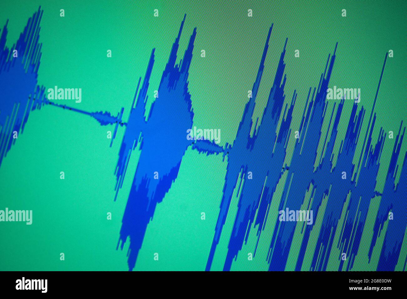 Voiceover studio voice actor dialogue recording audio sound wave on ...