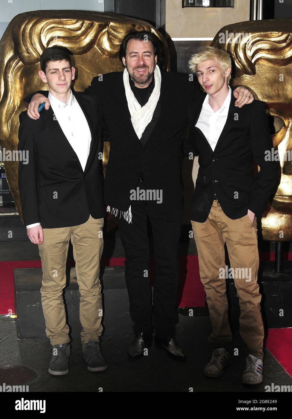 London. UK. Jonathan Ross and Sons at the BAFTA Video Game Awards at ...
