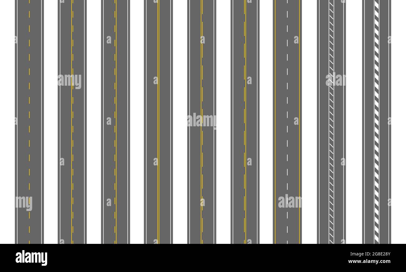 Straight Road Top View