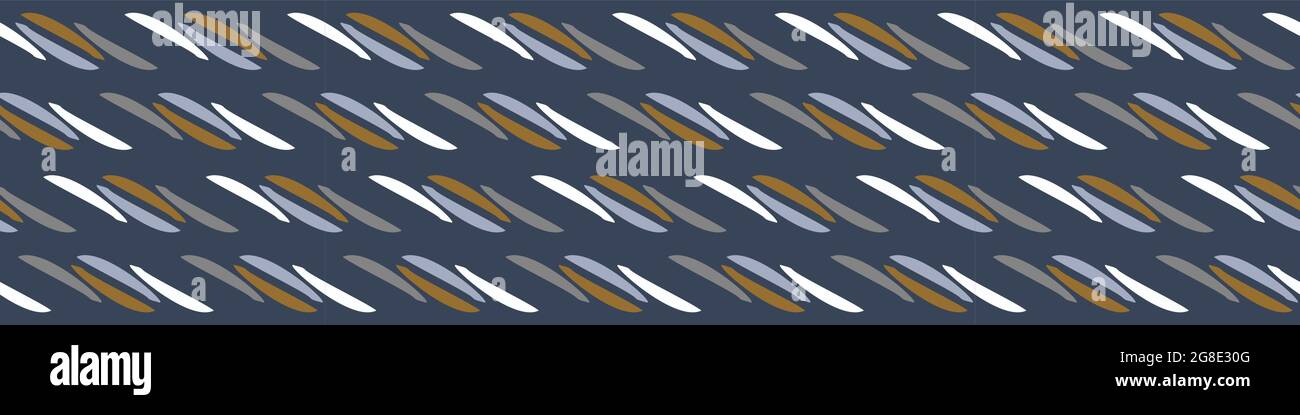 Masculine broken stripe seamless border pattern. Classic retro line ...
