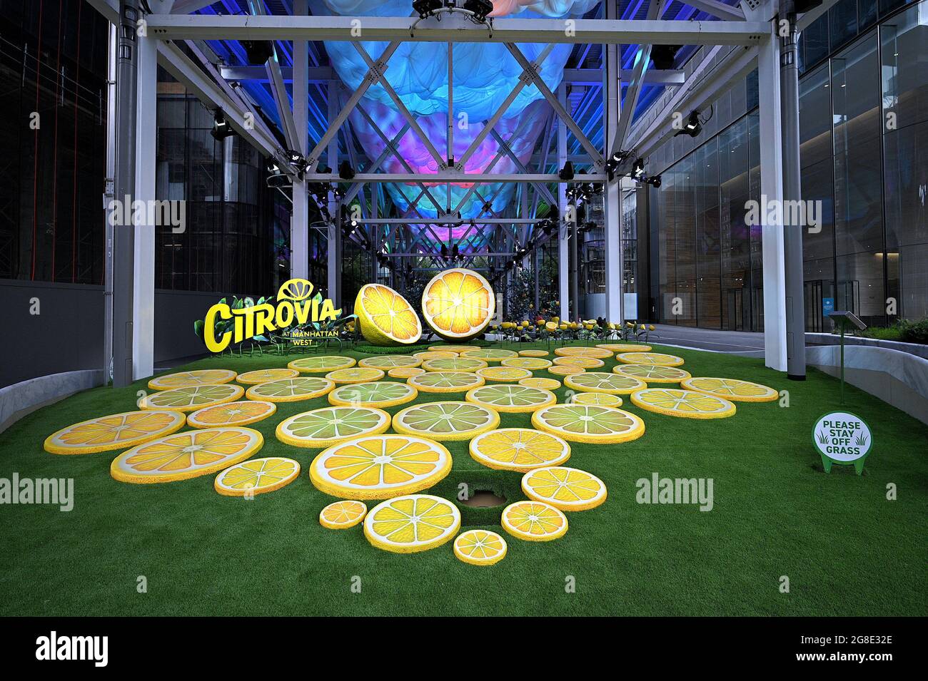 General view of “Citrovia”, part of a 30,000 sq. ft. public plaza at ...