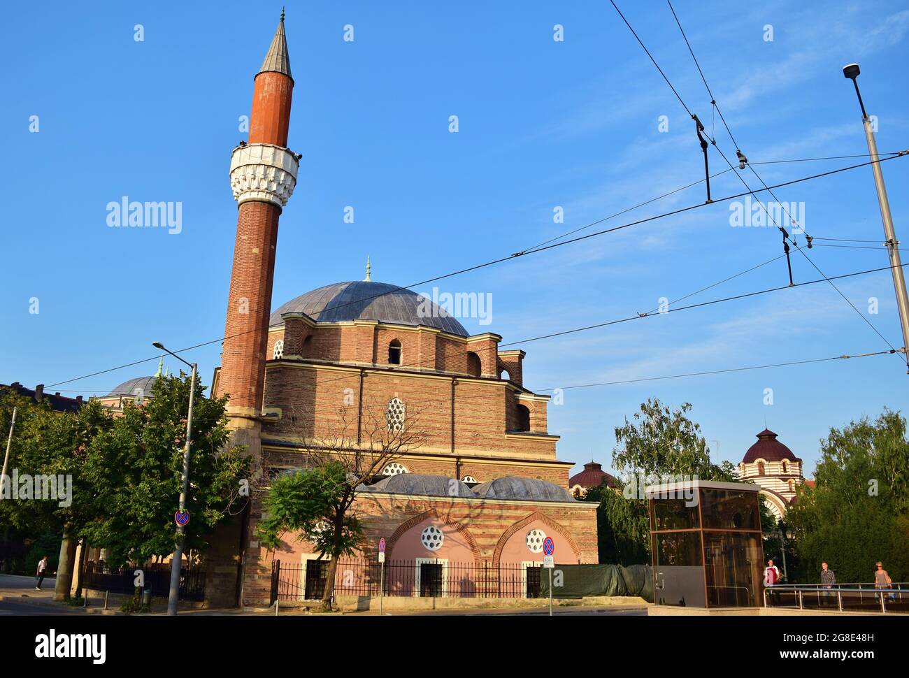 SOFIA, BULGARIA - Aug 07, 2015: Exterior view of the Banya Bashi Mosque ...