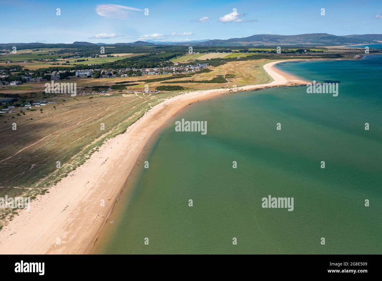 Aerial view of dornoch beach hi-res stock photography and images - Alamy