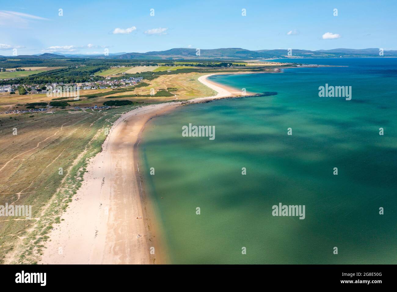 Aerial view of dornoch beach hi-res stock photography and images - Alamy