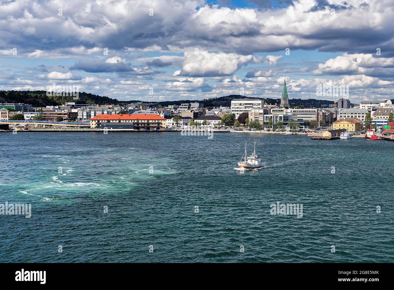 City view Kristiansand, Agder, Sorlandet, Skagerrak, Norway Stock Photo ...
