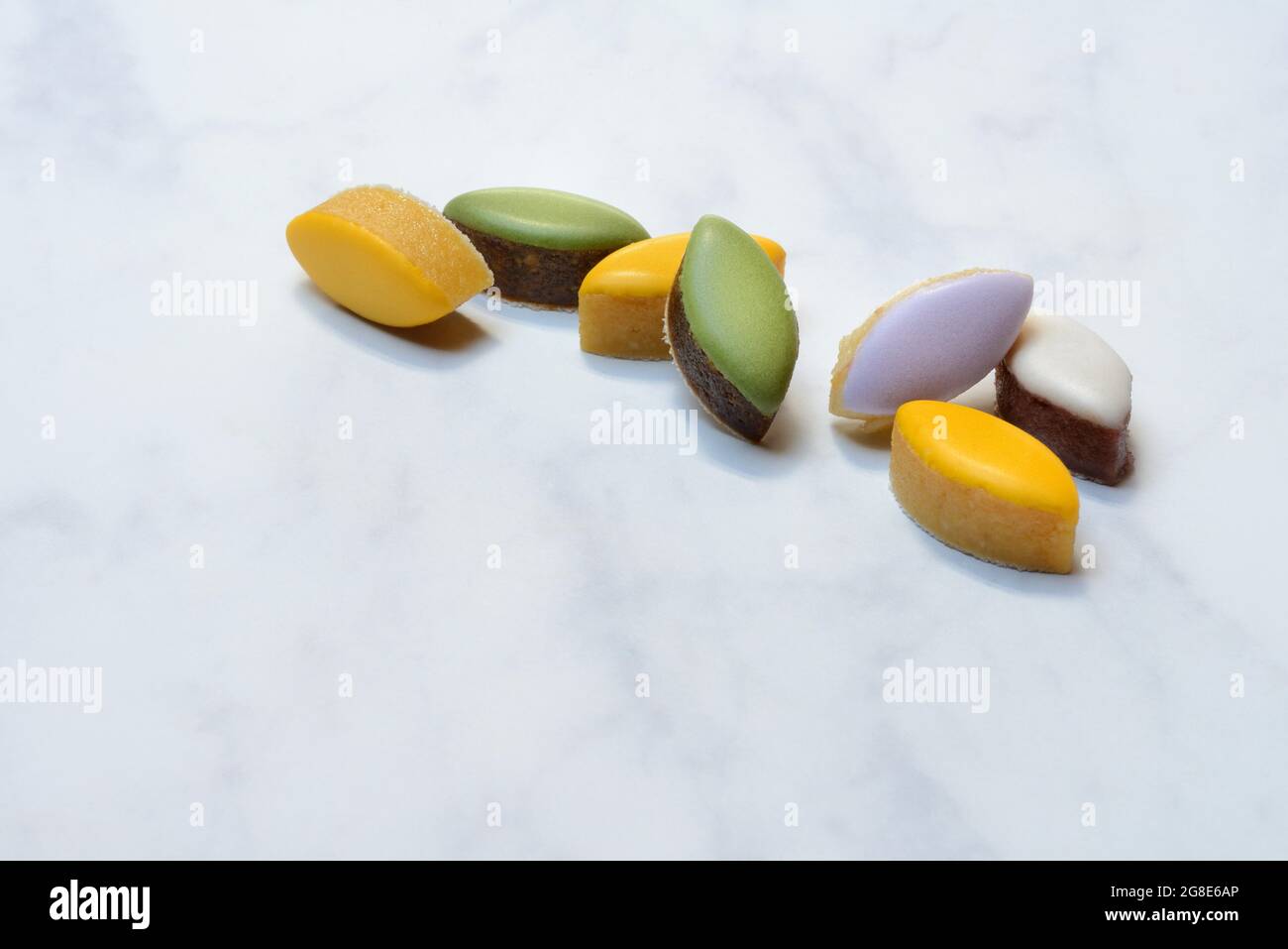 Calisson d'Aix, almond confectionery from Aix-en-Provence, France Stock ...