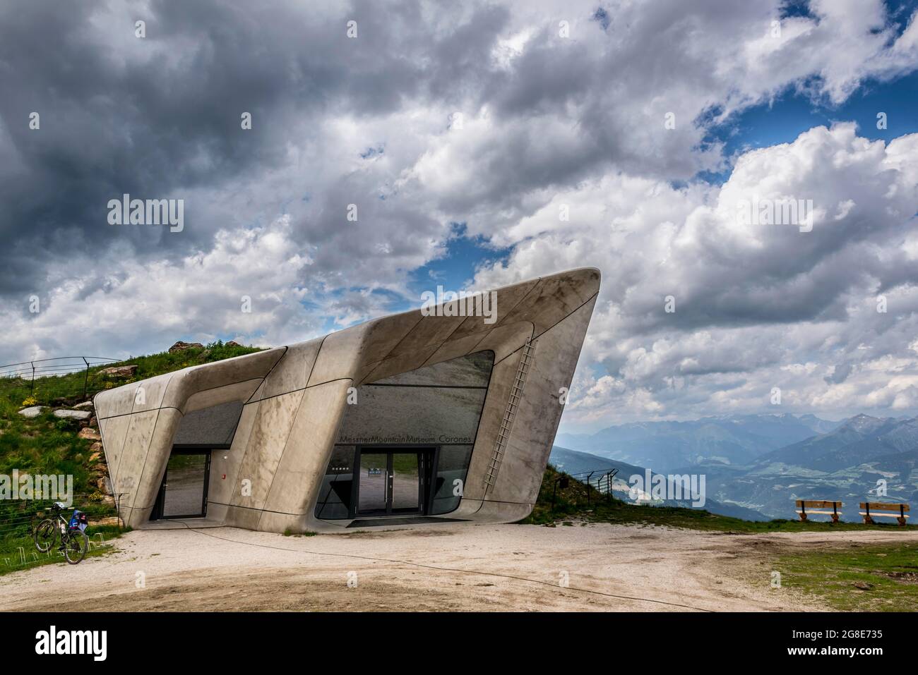 The futuristic Messner Mountain Museum Corones, MMM-Corones, on the ...