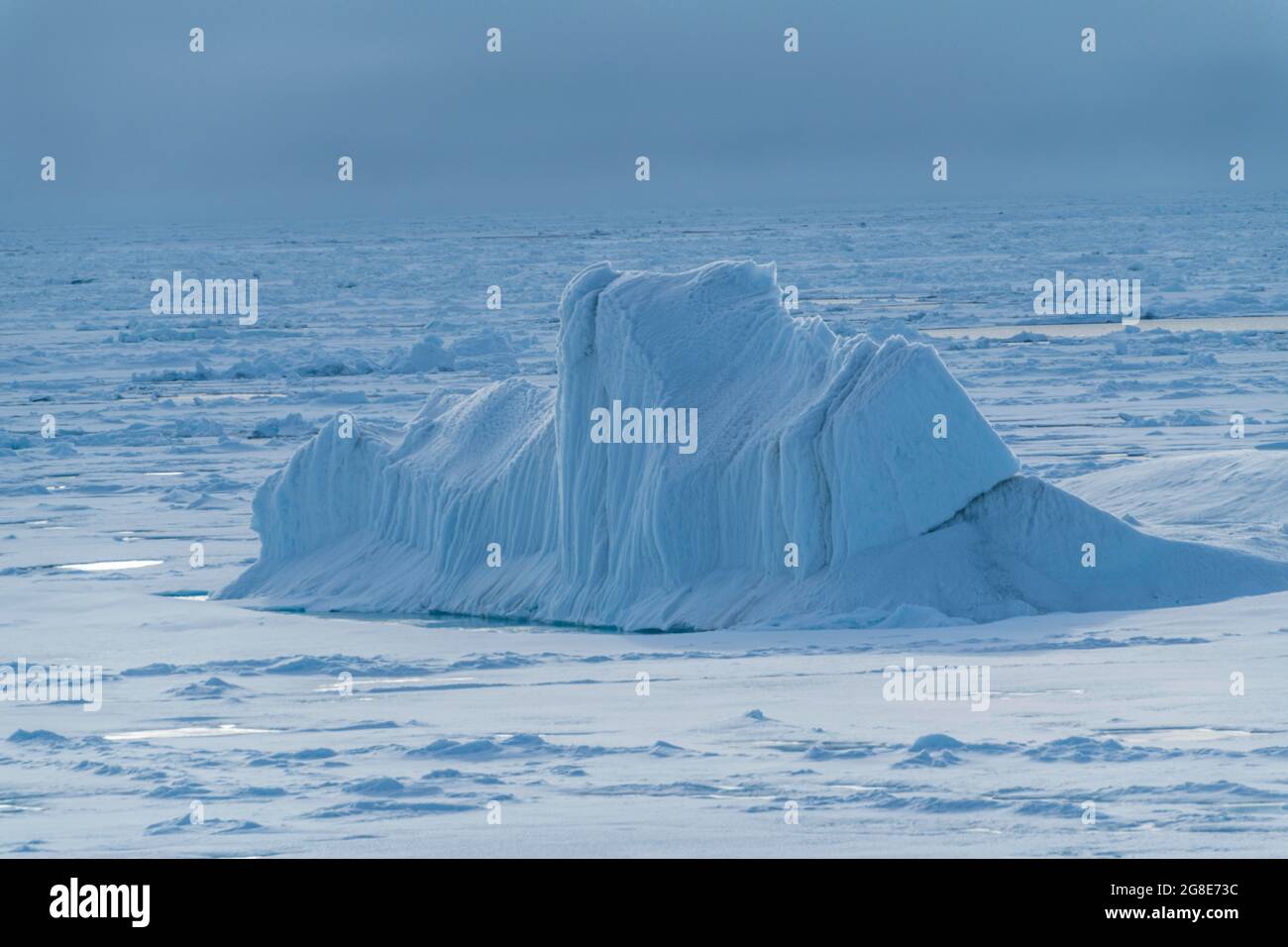 Blue iceberg in the high Arctic close to the North Pole, Arctic Stock ...