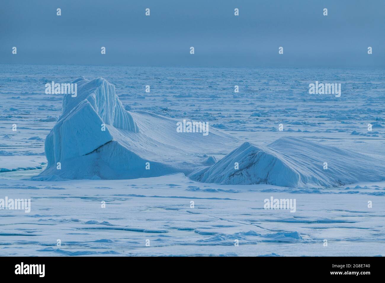 Blue iceberg in the high Arctic close to the North Pole, Arctic Stock ...