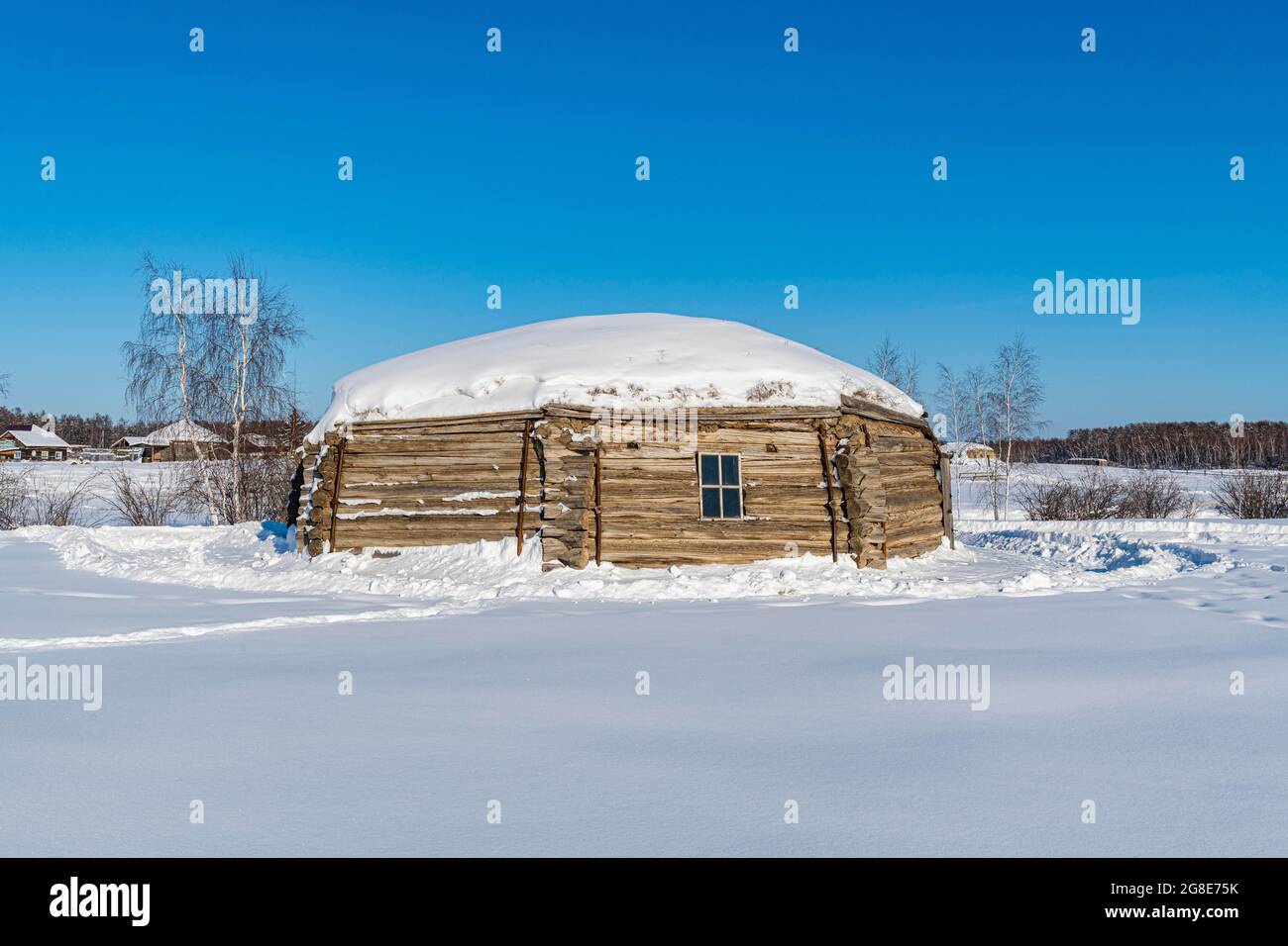 Traditional dwelling, Cherkekhskiy regional museum, Road of Bones ...