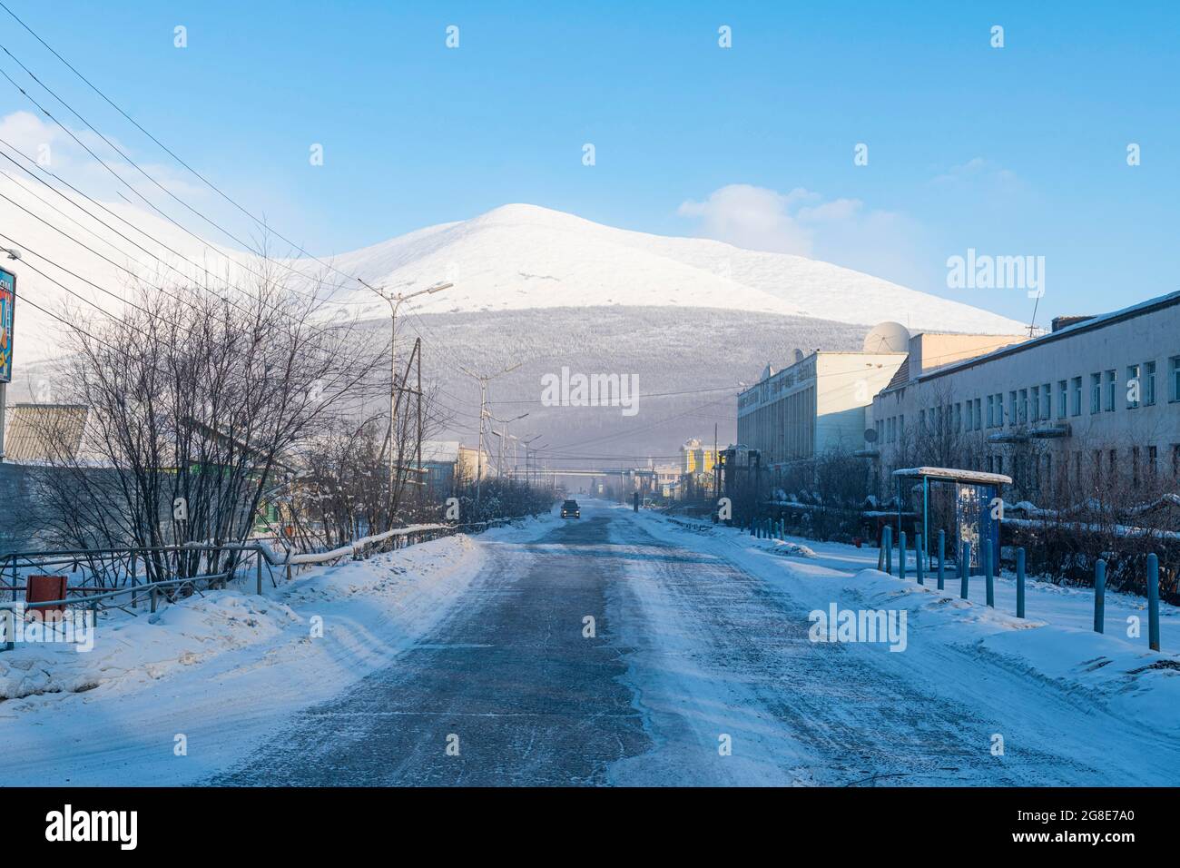 Mining town Ust-Nera. Road of Bones, Sakha Republic, Yakutia, Russia ...