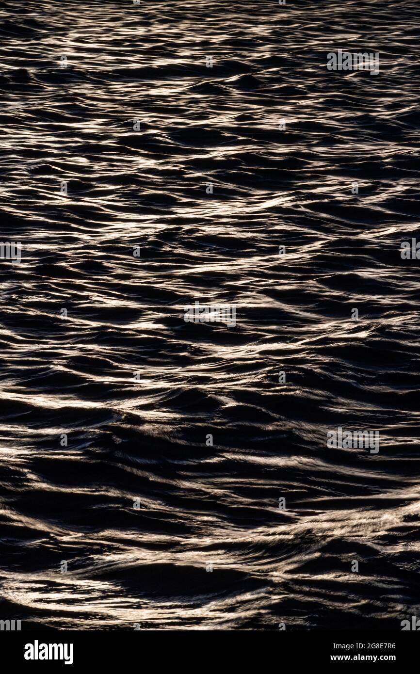 Small waves on water surface, Myvatn, North Iceland, Iceland Stock ...