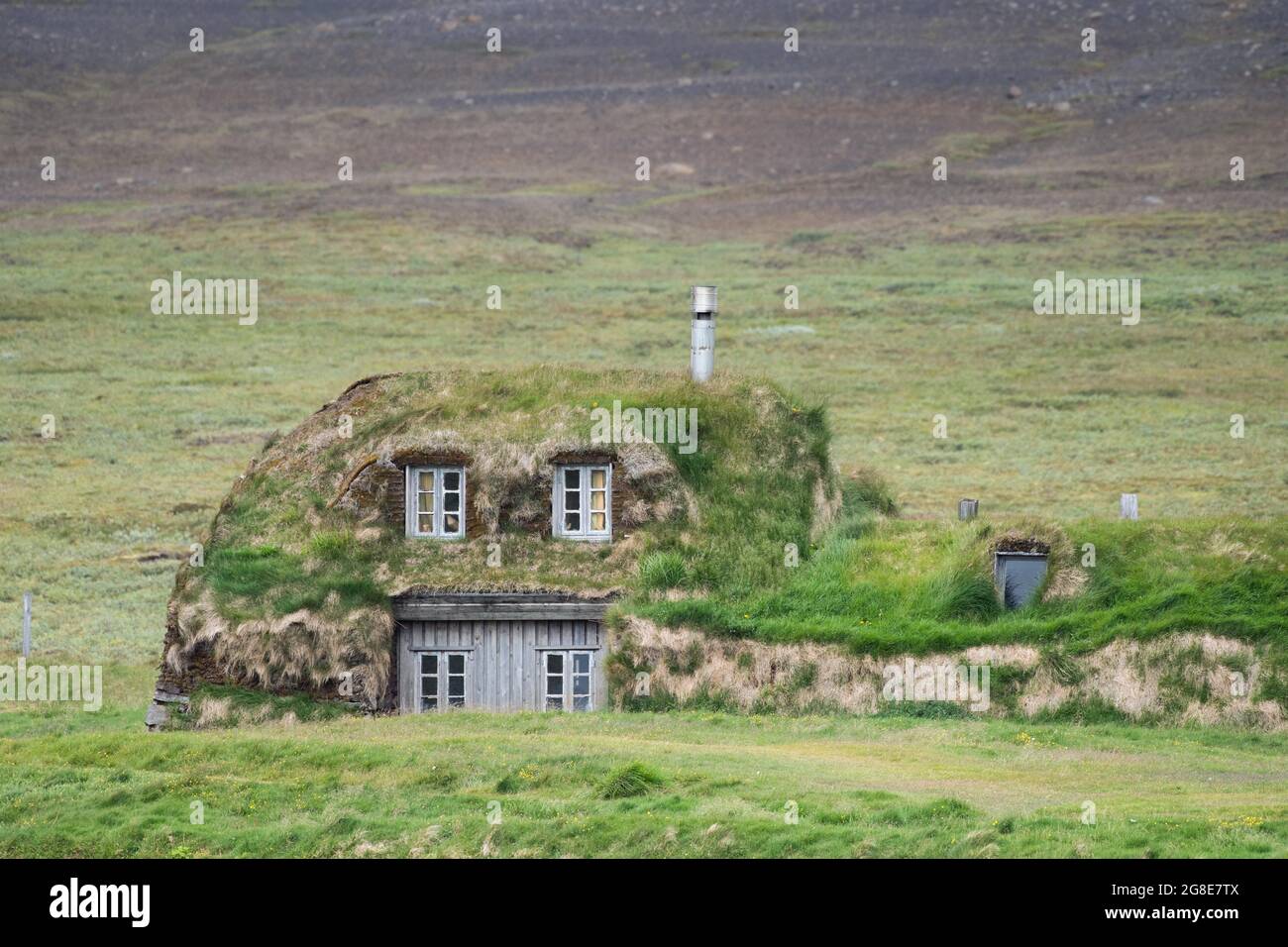 Peat house, Saenautasel, Iceland Stock Photo - Alamy