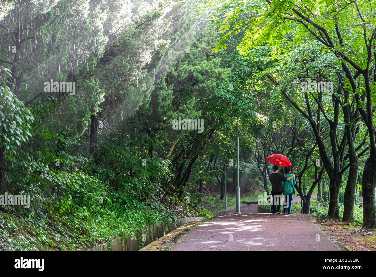 Summer Sun Shower High Resolution Stock Photography and Images - Alamy