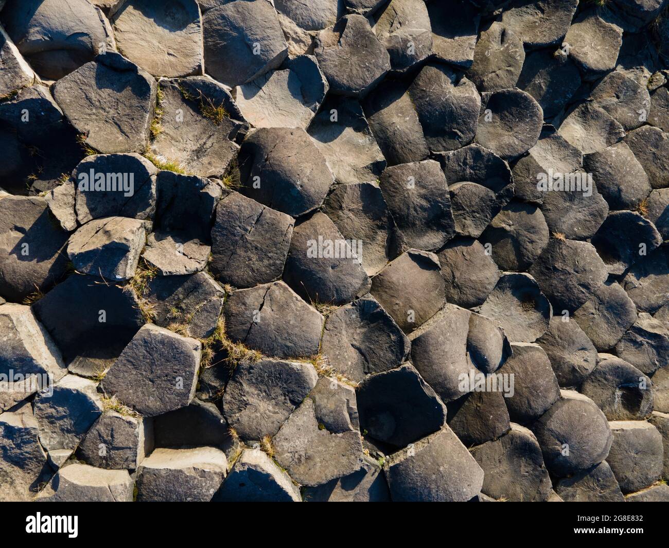 Basalt formations, Kalfshamarsvik, Skagi Peninsula, Iceland Stock Photo ...