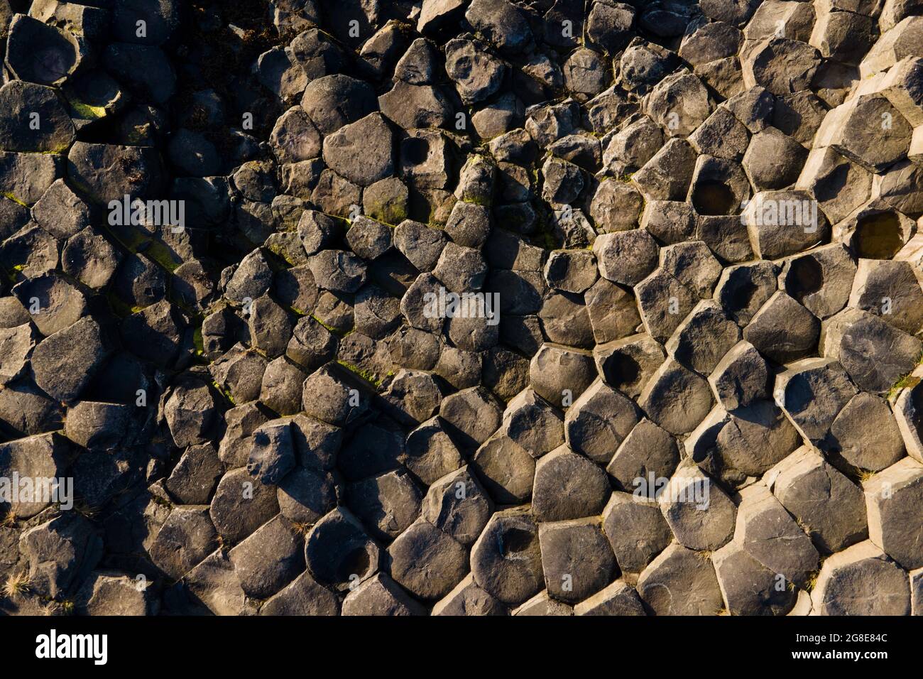Basalt formations, Kalfshamarsvik, Skagi Peninsula, Iceland Stock Photo ...