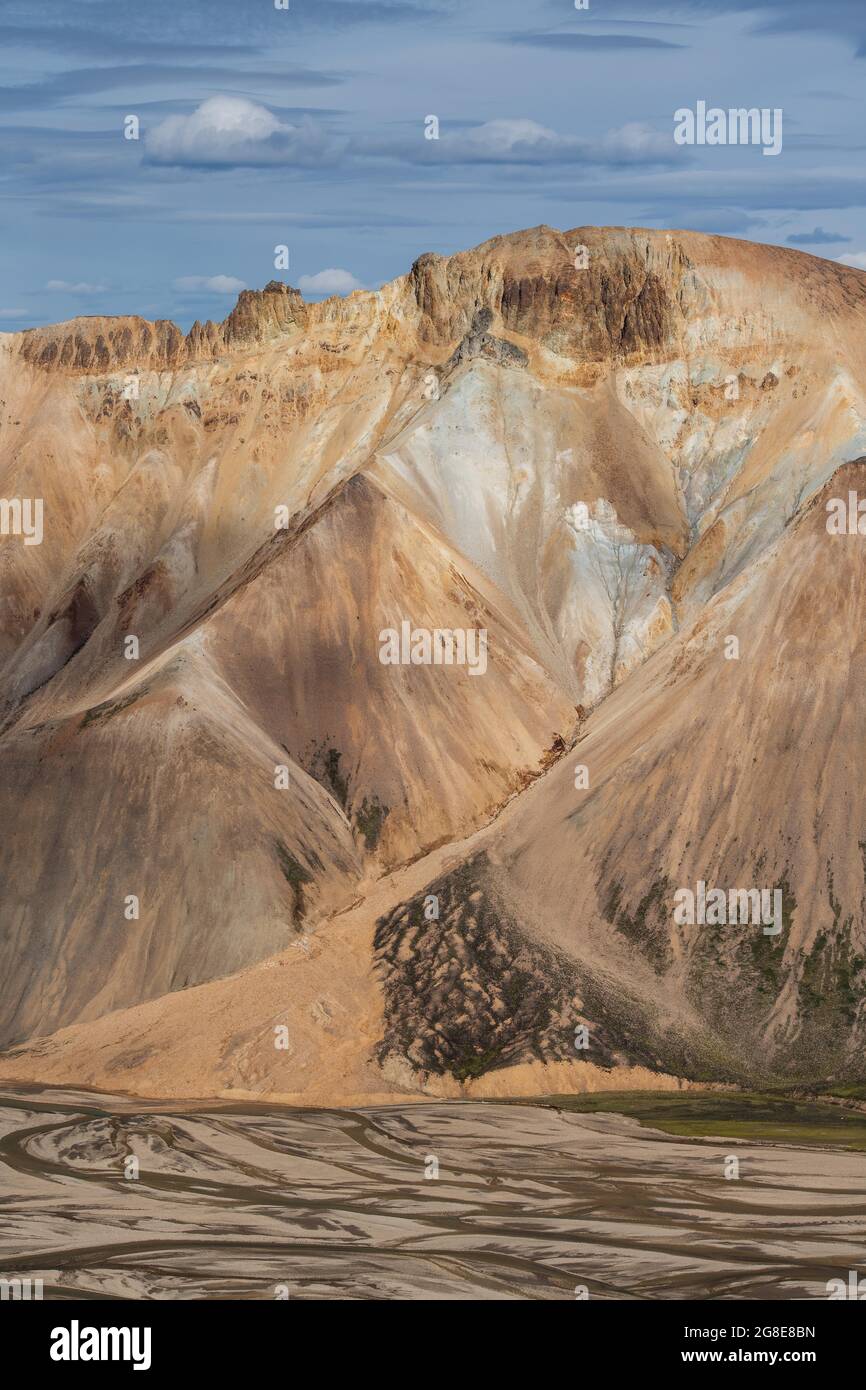 Rhyolite Mountains, Landmannalaugar, Fjallabak, Icelandic Highlands ...