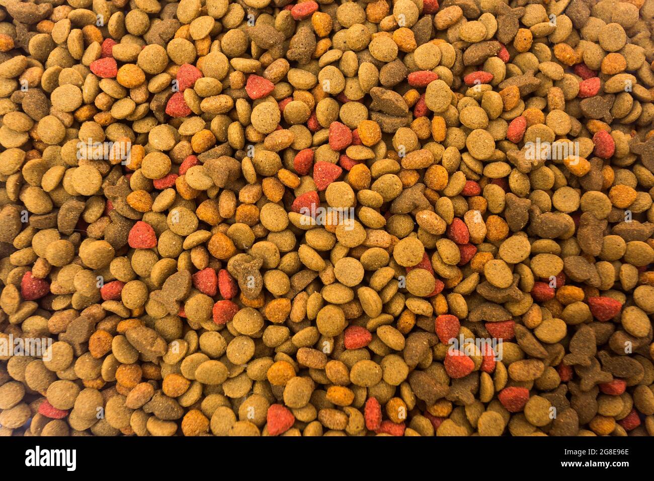Dry cat food background - Granulated food Stock Photo - Alamy