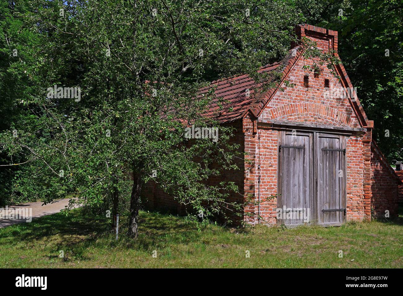 Historical farm buildings, Pfaueninsel, Berlin, Germany Stock Photo - Alamy