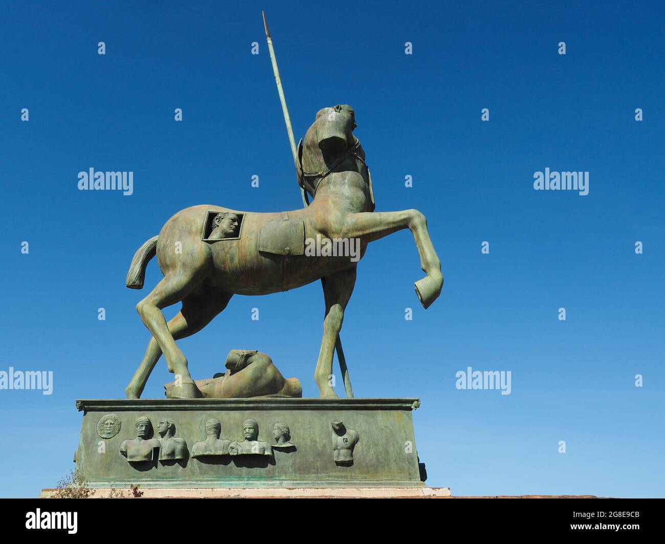 Statue of the Centaur, ancient city, Pompeii, Campania, Italy Stock ...
