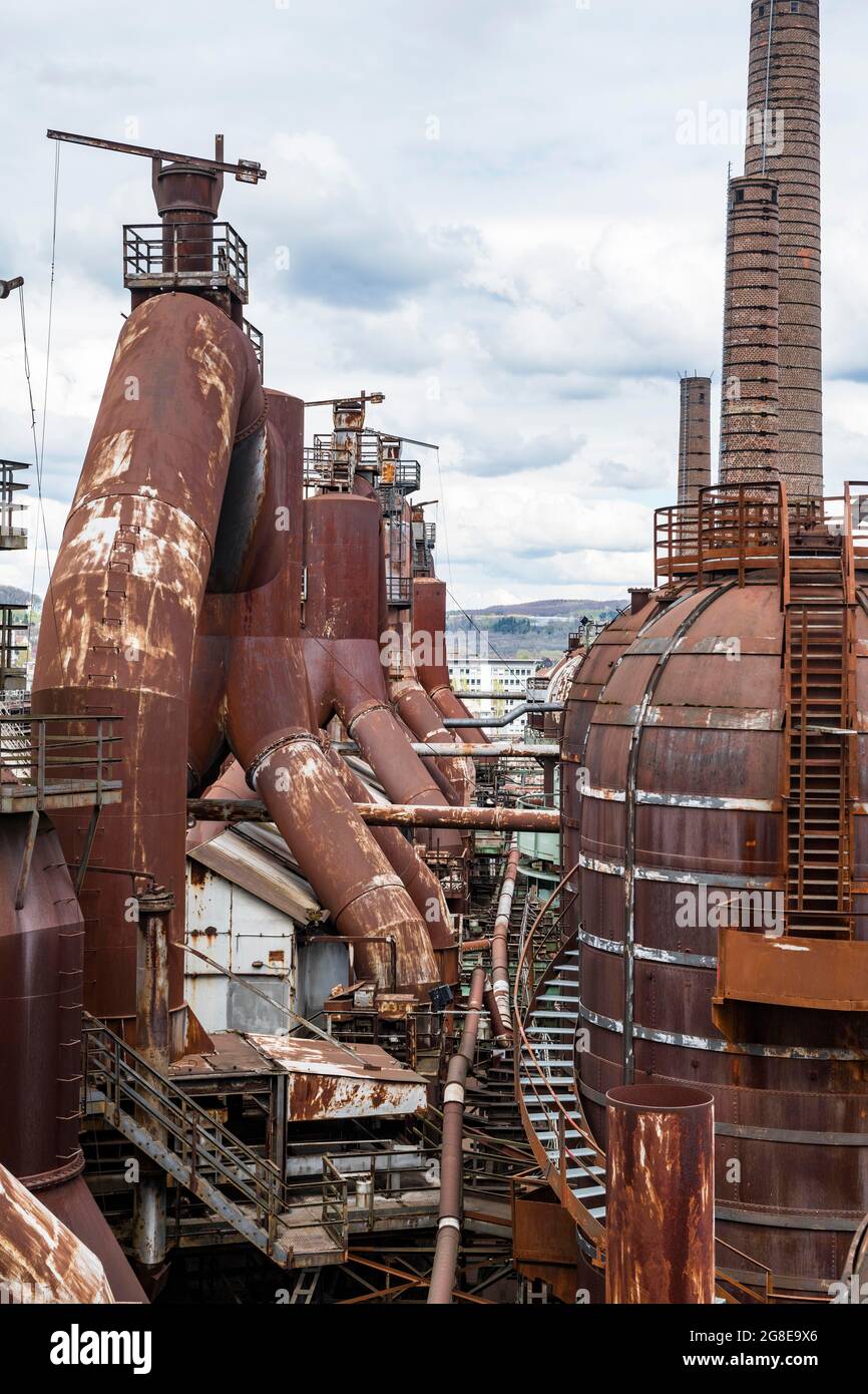 Unesco world heritage site Voelklingen Ironworks, Saarland, Germany ...