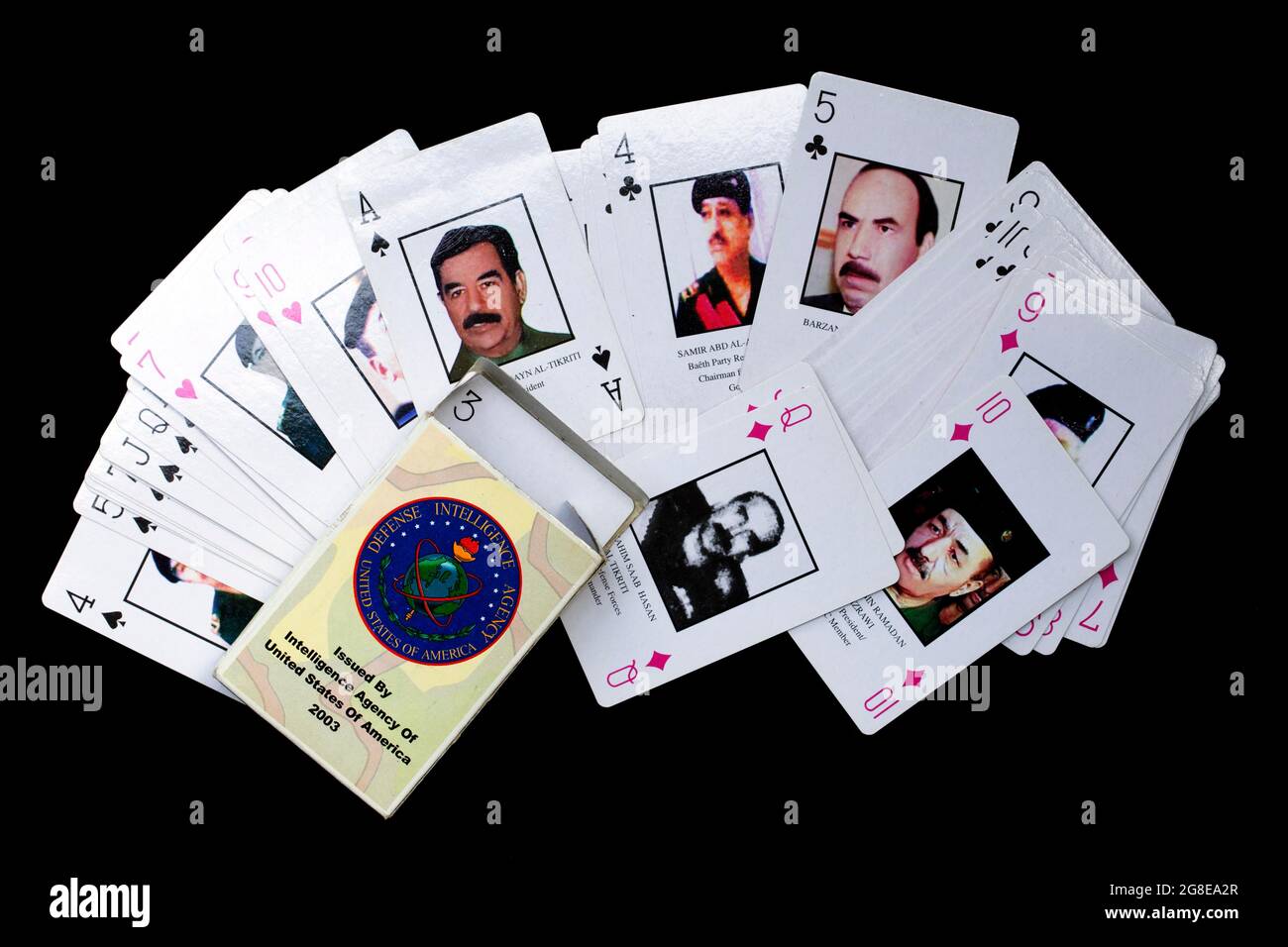 Card game published by the CIA about the most wanted persons in Iraq ...