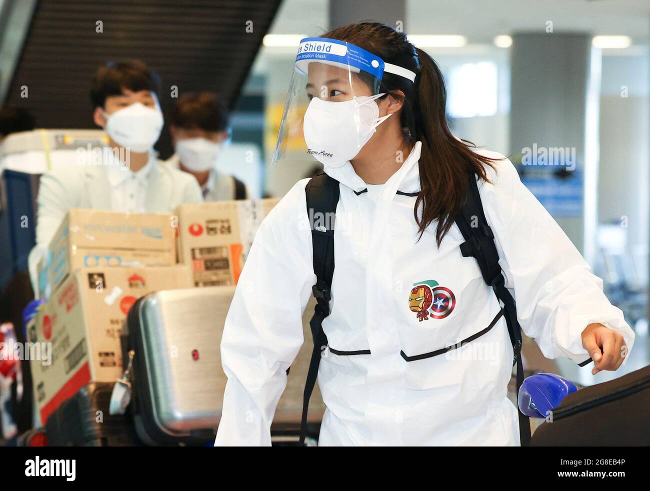 20th July, 2021. S. Korean Olympic delegation in Japan South Korean ...