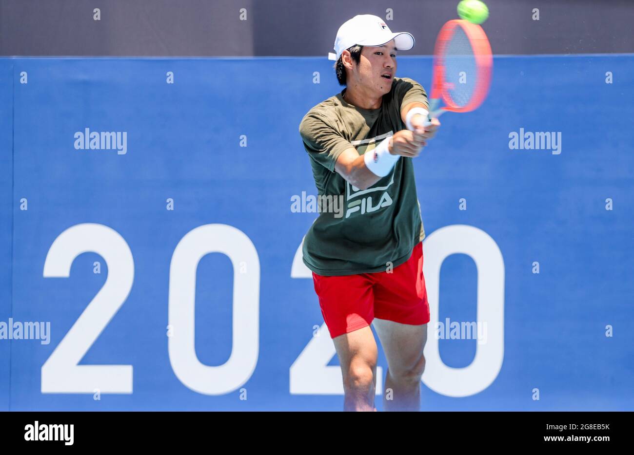 20th July, 2021. S. Korean tennis star in Japan South Korean tennis ...