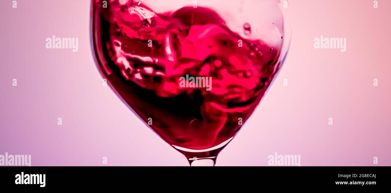 Premium red wine in crystal glass, alcohol drink and luxury aperitif ...