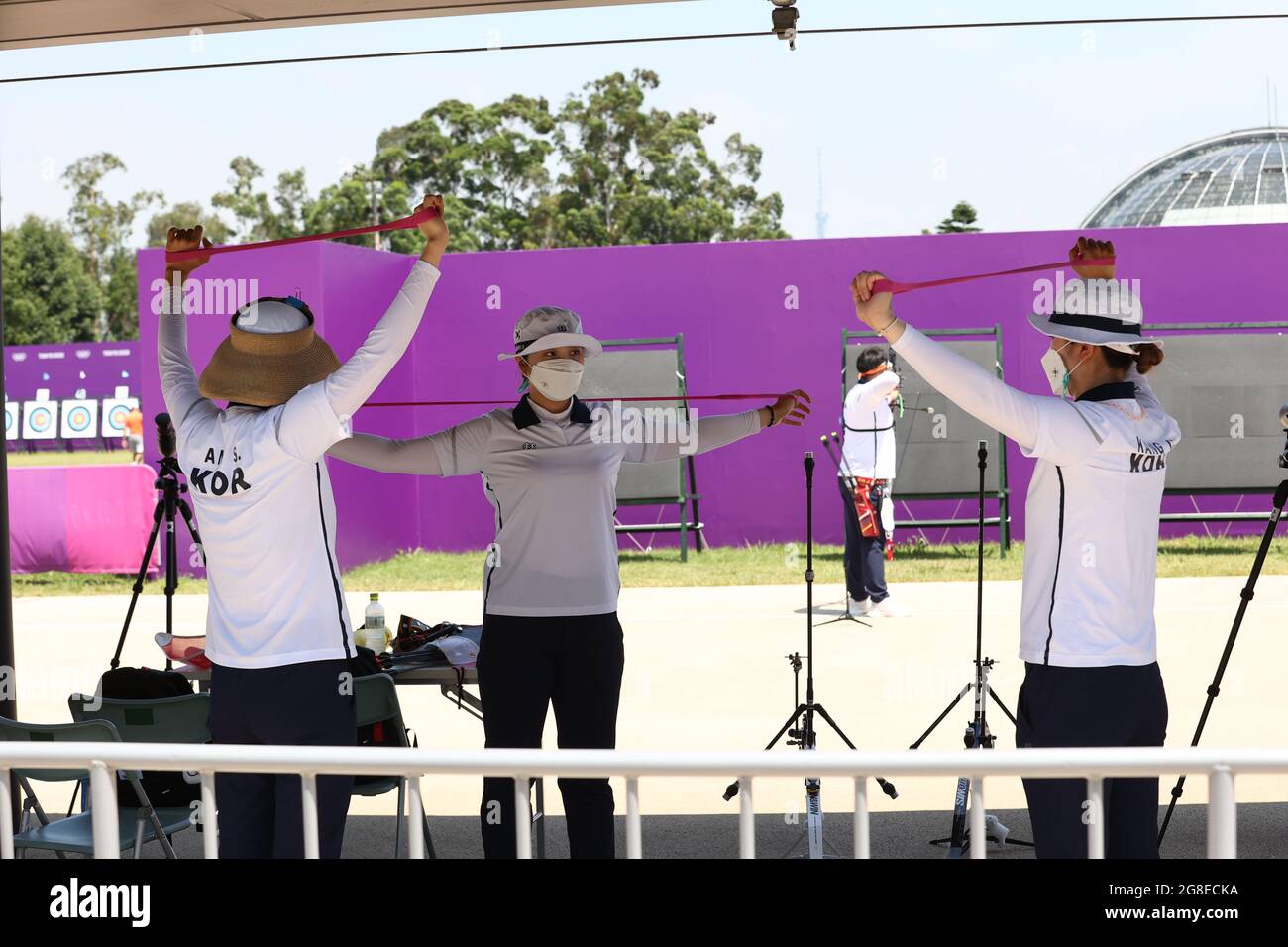 20th July, 2021. S. Korean archers for Summer Olympics South Korean ...