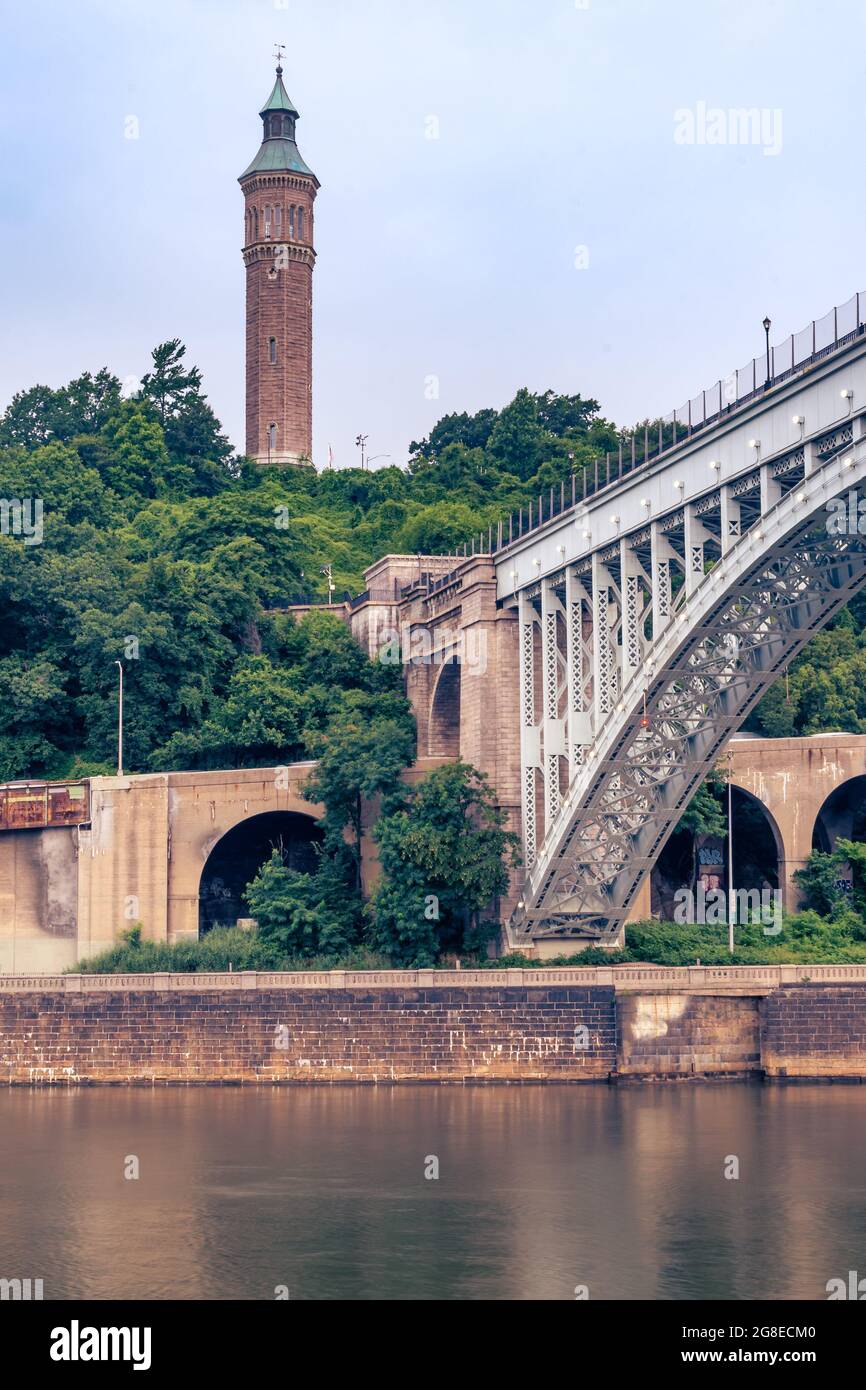 Bronx, NY - USA - July 17, 2021: Vertical view of the historic High ...