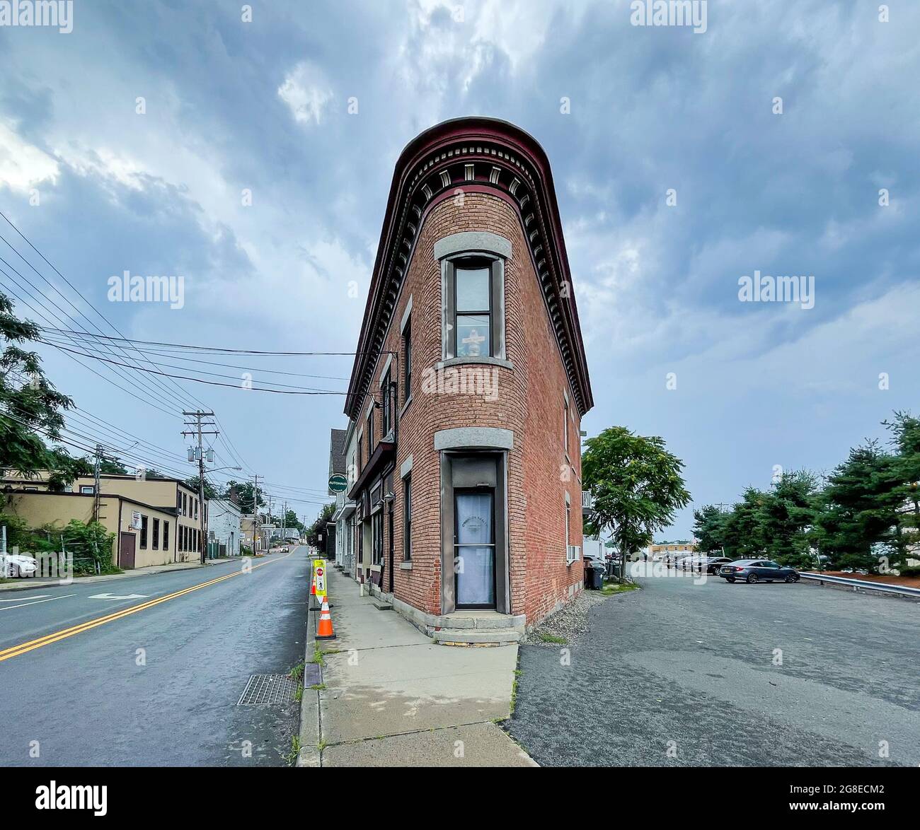Small town main street city historic downtown shopping district hi-res ...