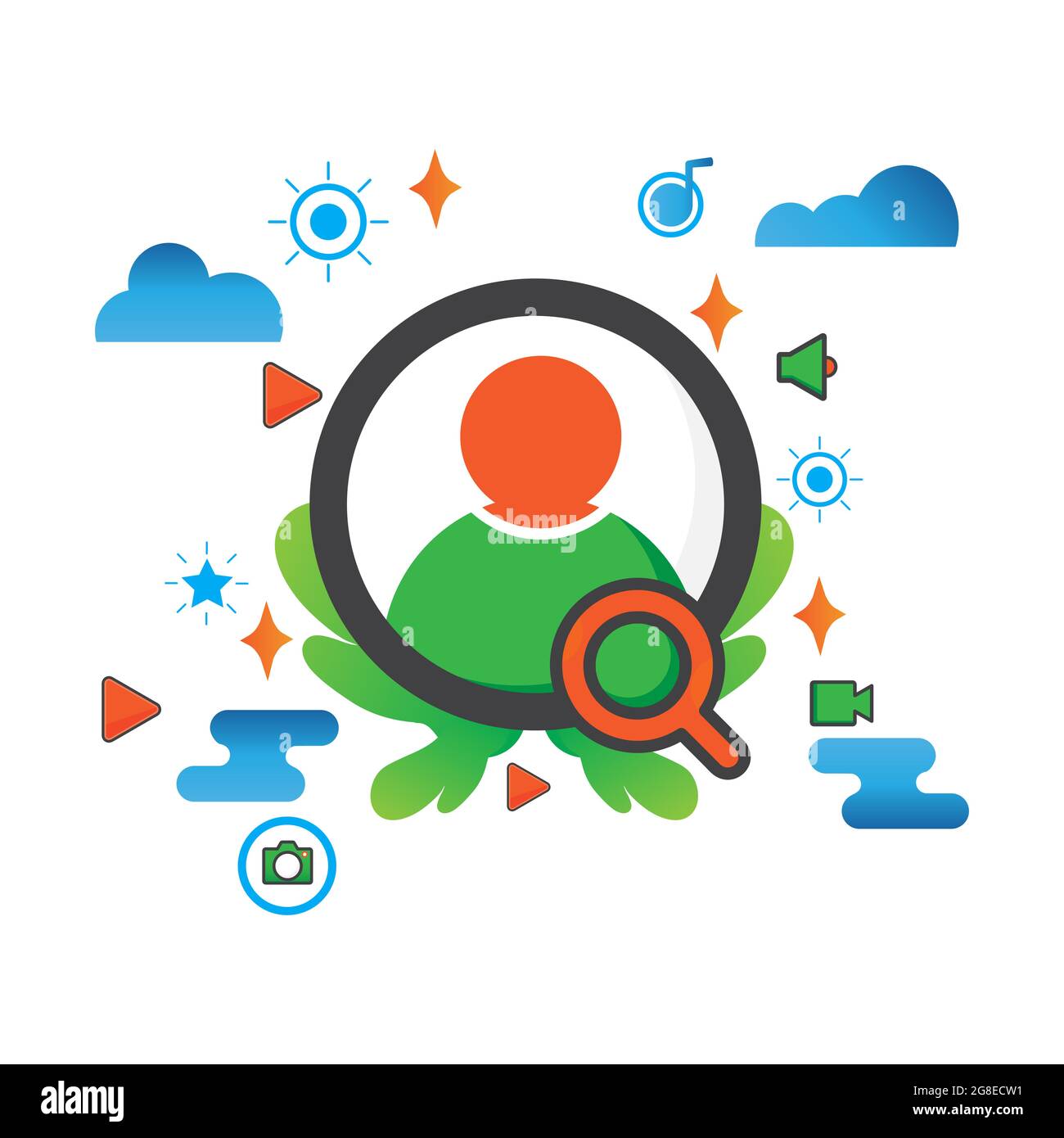 user, people illustration. Flat vector icon. can use for, icon design ...