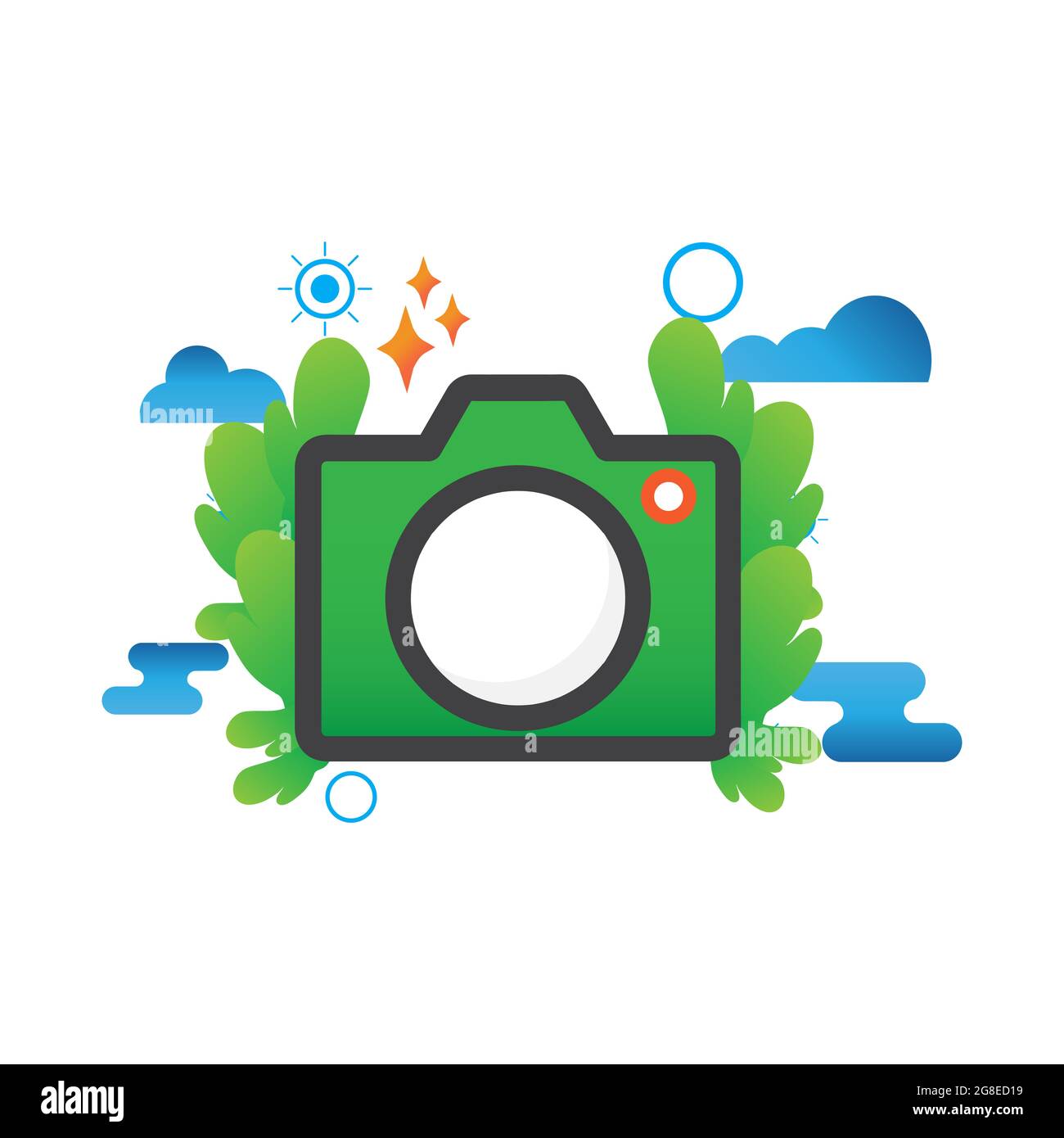 camera illustration. Flat vector icon. can use for, icon design element ...