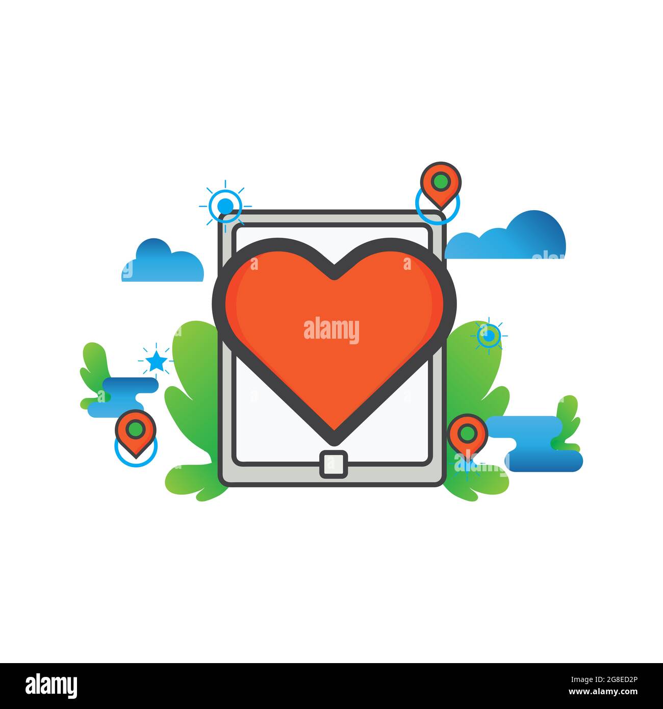 love illustration. Flat vector icon. can use for, icon design element ...