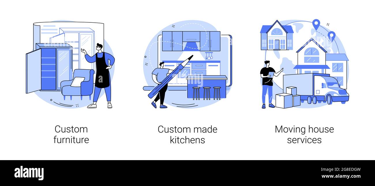 Interior design abstract concept vector illustrations Stock Vector ...