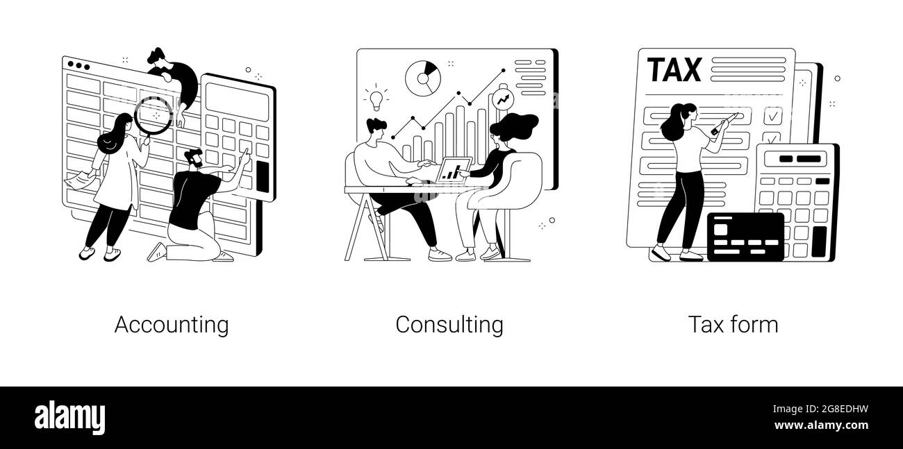 Financial information abstract concept vector illustrations Stock ...