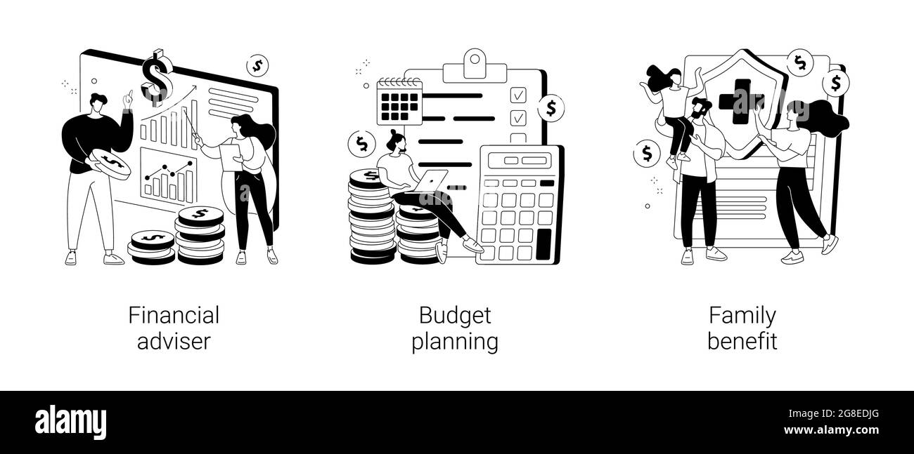 Money management abstract concept vector illustrations Stock Vector ...