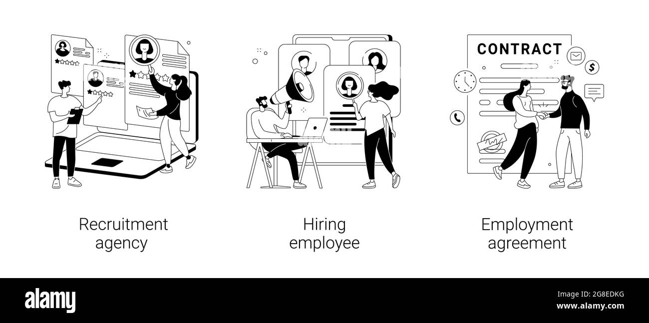 Head hunting abstract concept vector illustrations Stock Vector Image ...