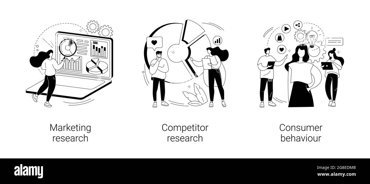 Targeting strategy abstract concept vector illustrations Stock Vector ...