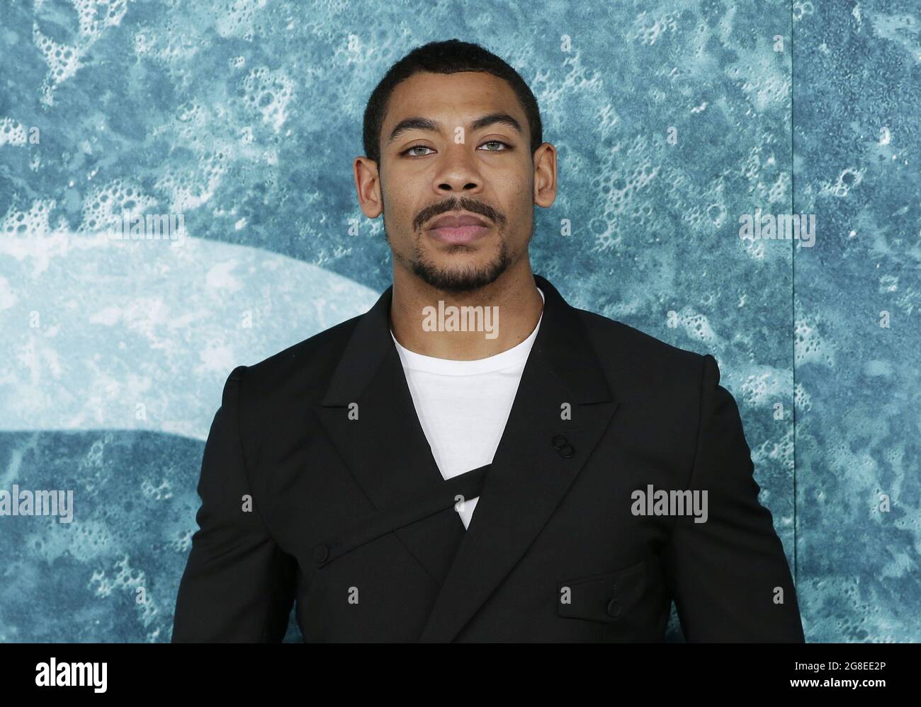 New York, United States. 19th July, 2021. Aaron Pierre arrives on the ...