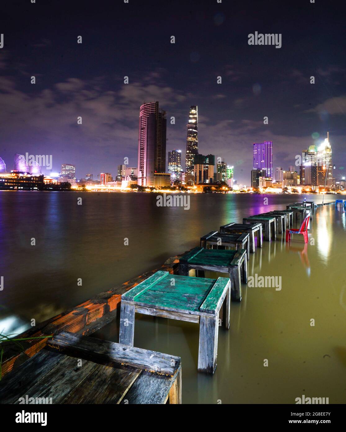 Nice cityscape in Sai Gon city southern vietnam Stock Photo - Alamy