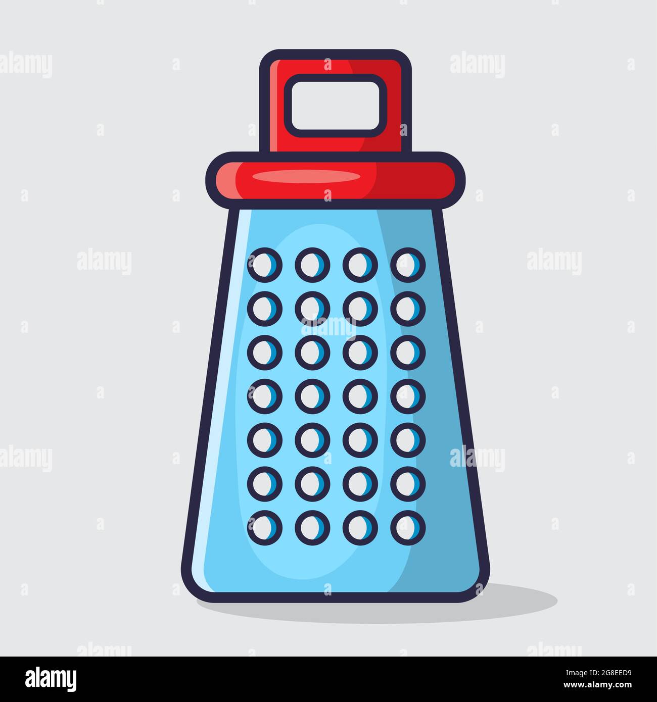 manual kitchen grater isolated vector illustration in flat style Stock ...